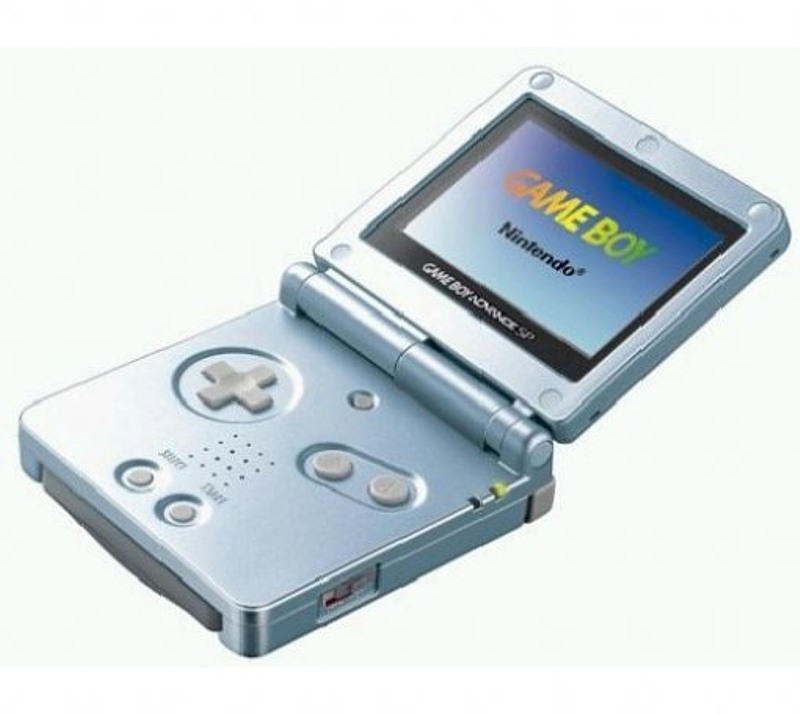 Gameboy Advance SP - Konsole Arctic Blue | XJUGGLER Game Boy Advance Shop